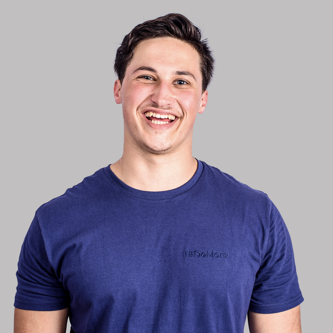 Unisex Navy with colour puzzle #DoMore t-shirt – DoMore Shop